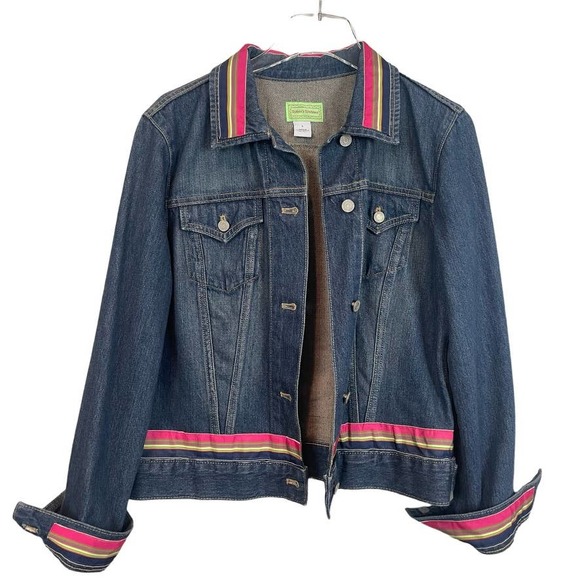 Robin's Ribbons | Jackets & Coats | Custom Ribbon Embellished Jean ...